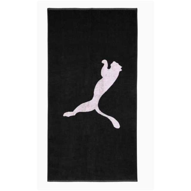 Puma Team Logo Microfibre Towel - Black/White - 100cm x 50cm by Tesco ...
