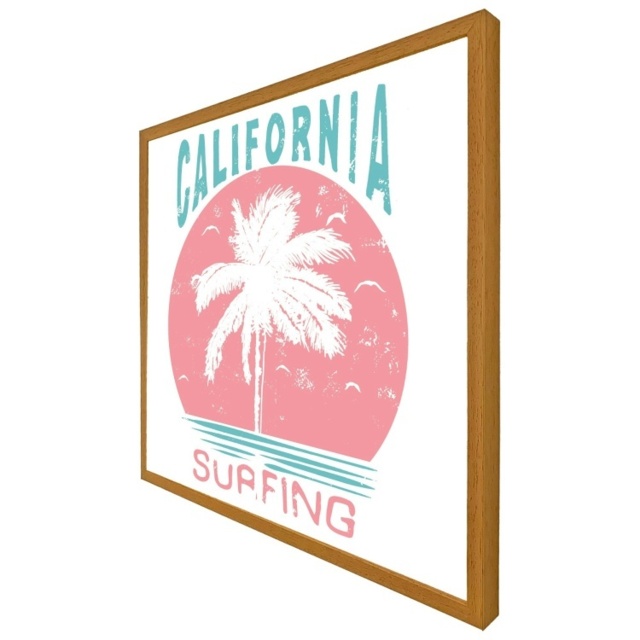 California Surfing (Picture Frame) Brown - Oak - S by Tesco ...