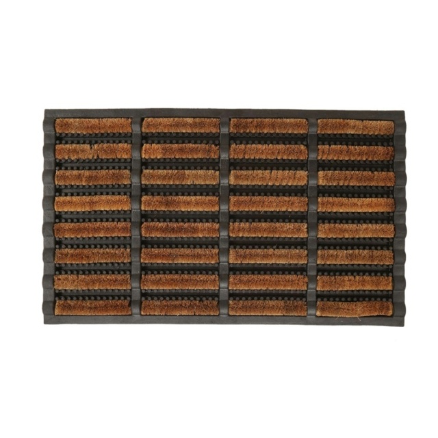 "Charles Bentley 29.5"" Natural Coir And Rubber Boot Scraper Door Mat ...