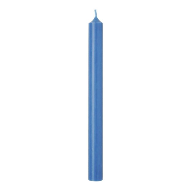 IHR Dinner Candle Tall Solid Coloured Unscented 25cm Light Blue by ...
