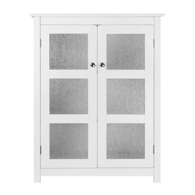 Teamson Home Connor Free Standing Floor Storage Cabinet with Textured ...