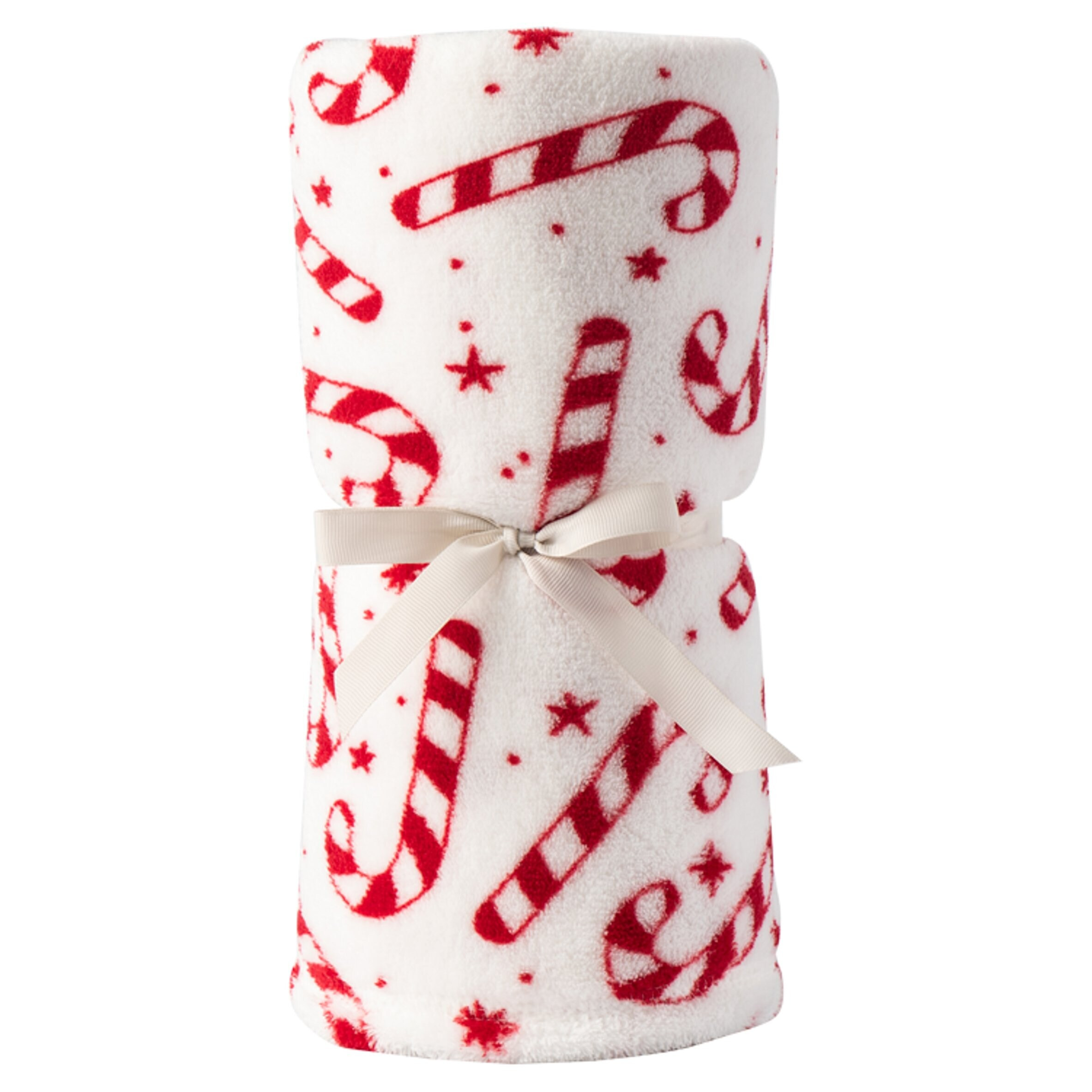 Tesco Candy Cane Printed Throw by Tesco | ufurnish.com