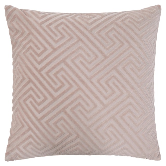 Tesco Mink Geo Velvet Cushion Cover 2 Pack by Tesco | ufurnish.com