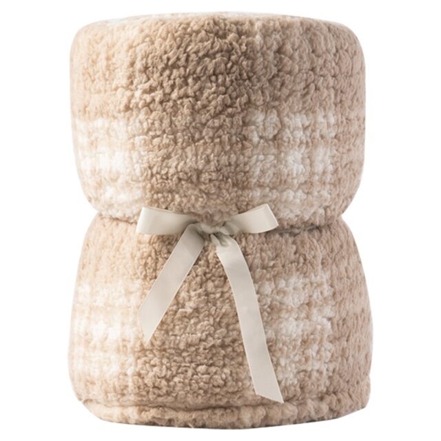 Tesco Mink Teddy Check Throw by Tesco | ufurnish.com