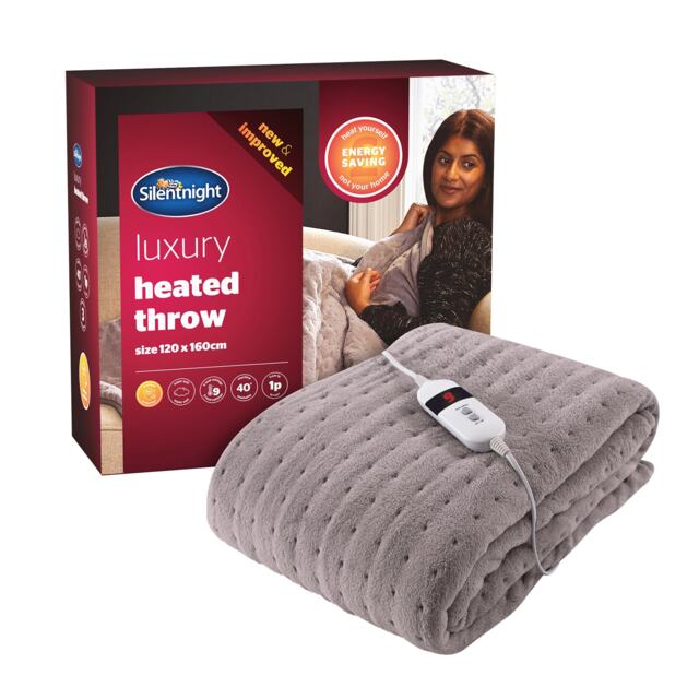 SILENT NIGHT SERENITY LUXURY HEATED THROW by Tesco | ufurnish.com