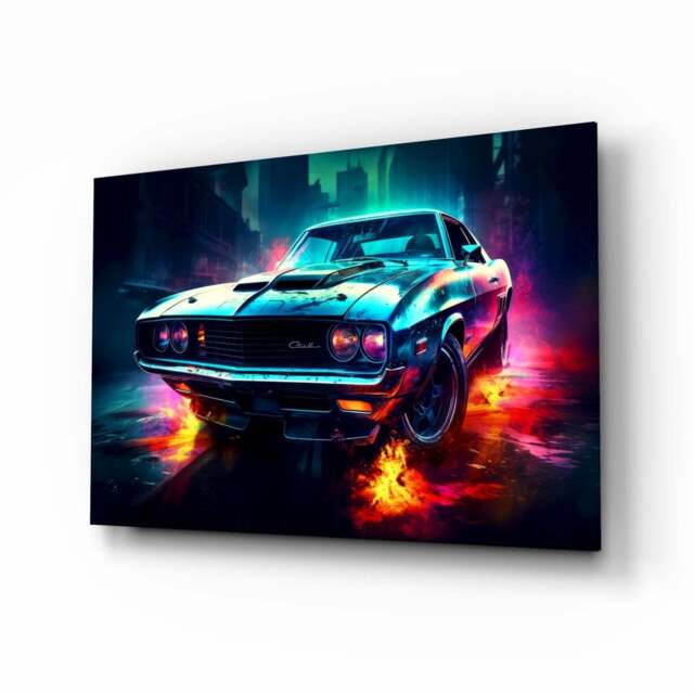 1970 Dodge Challenger Glass Wall Art -- Designer Collection - - That ...