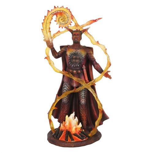 Fire Elemental Wizard Figurine by Anne Stokes - - That Home Shop by ...