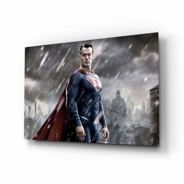 Superman Glass Wall Art - - That Home Shop by That Home Shop | ufurnish.com