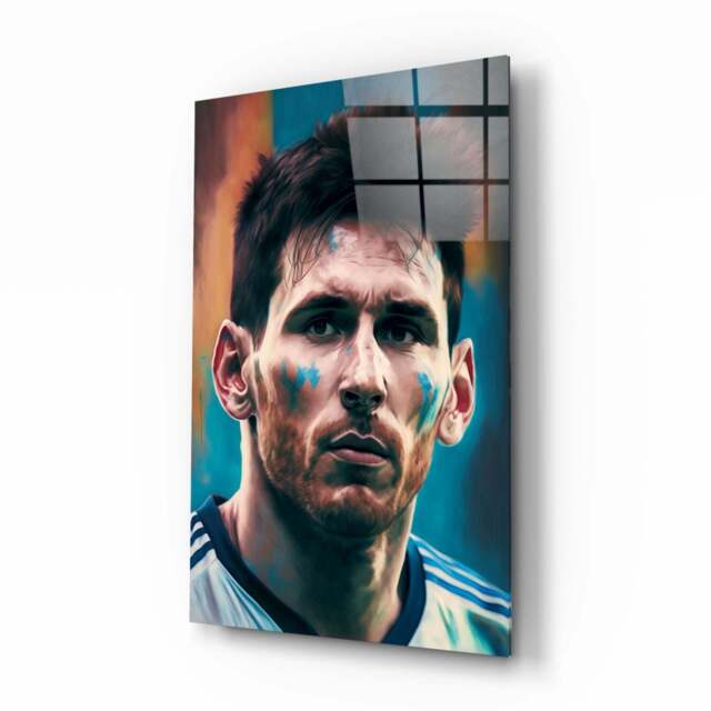 Messi Glass Wall Art -- Designer Collection - - That Home Shop by That ...