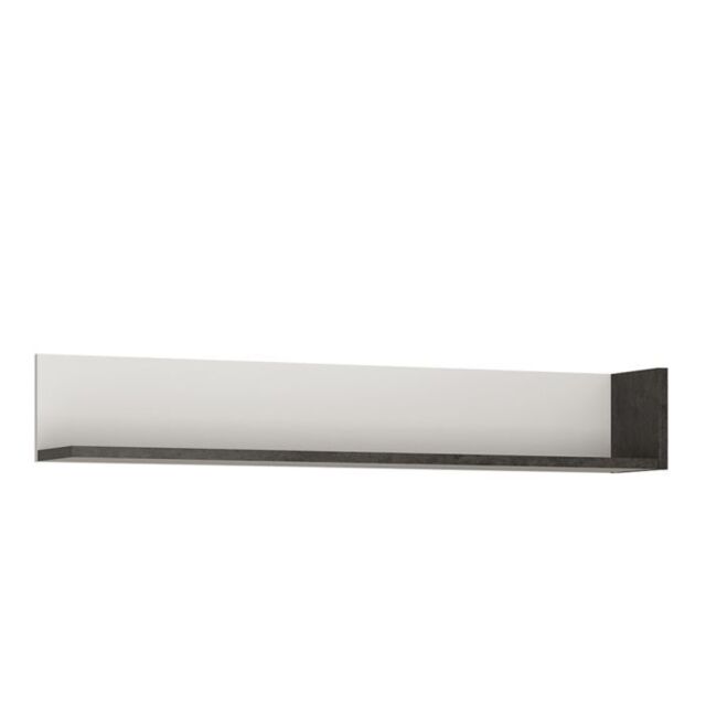 Zingaro Wall Shelf 133cm - Slate Grey and Alpine White - That Home Shop ...