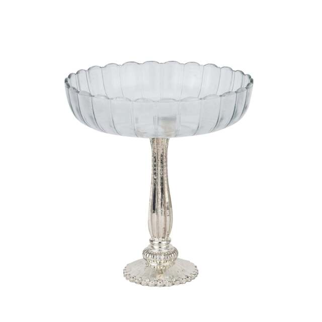 Large Fluted Glass Display Bowl - - That Home Shop by That Home Shop ...
