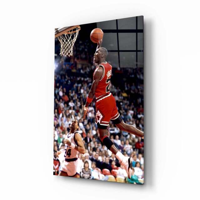 Michael Jordan Glass Wall Art - - That Home Shop by That Home Shop ...