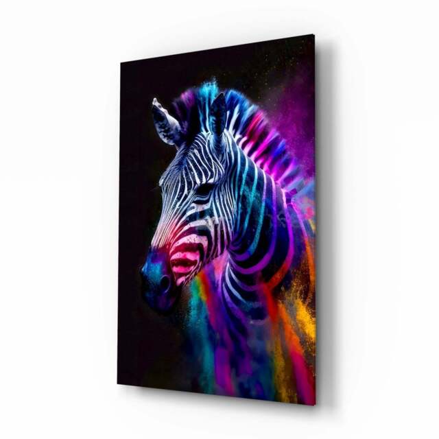 Zebra Glass Wall Art-- Designer's Collection - - That Home Shop by That ...
