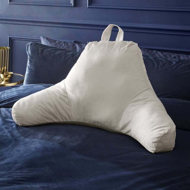 Catherine Lansfield Kingsley Matt Velvet High Back Cuddle Cushion Back ...