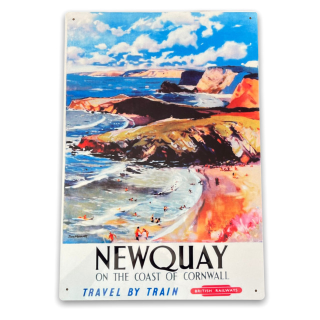 Vintage Metal Sign - British Railways Retro Advertising, Newquay ...