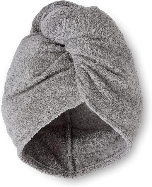 Catherine Lansfield Quick Dry Cotton Turbie Head Wrap Towel Pair ...