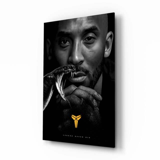 Kobe Bryant Glass Wall Art -- Designer Collection - - That Home Shop by ...