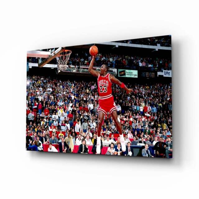 Michael Jordan Glass Wall Art - - That Home Shop by That Home Shop ...
