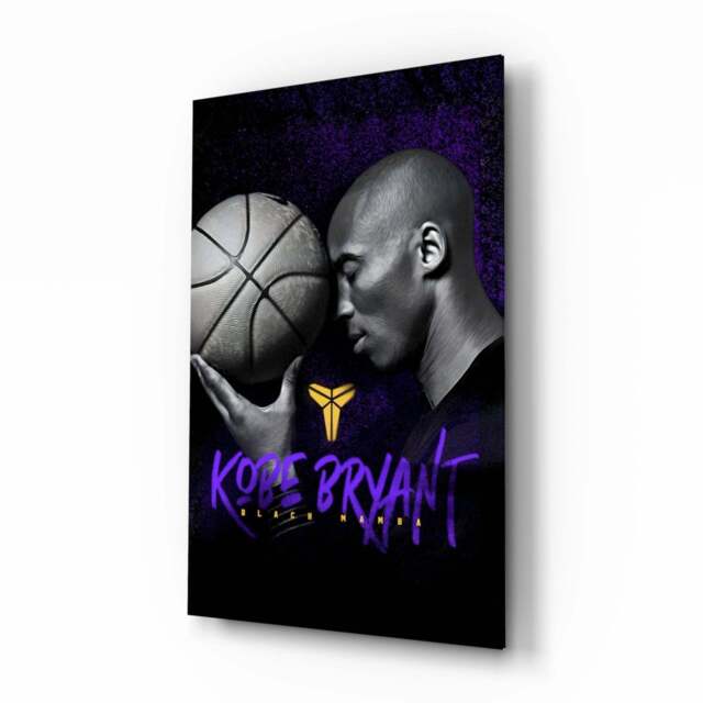 Kobe Bryant Glass Wall Art -- Designer Collection - - That Home Shop by ...