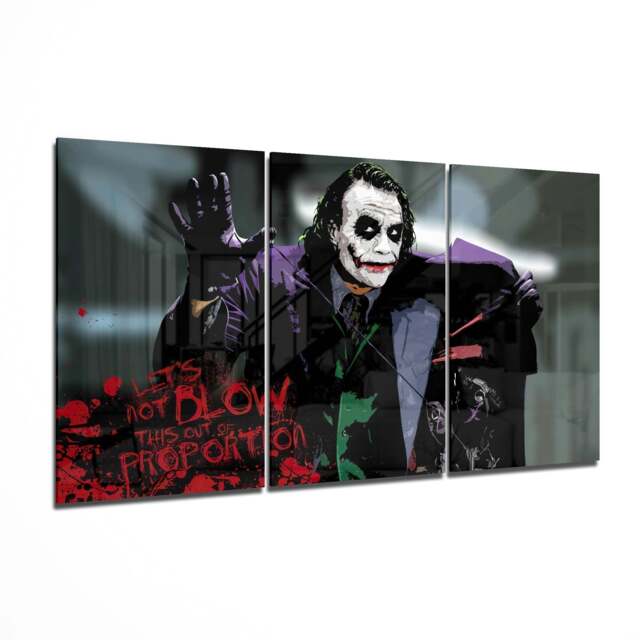 Joker Glass Art Mega Glass Wall Art - - That Home Shop by That Home ...