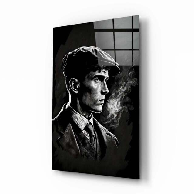 Thomas Shelby - Peaky Blinders Glass Wall Art -- Designer Collection ...