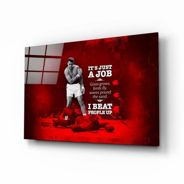 Muhammad Ali Glass Wall Art - - That Home Shop by That Home Shop ...