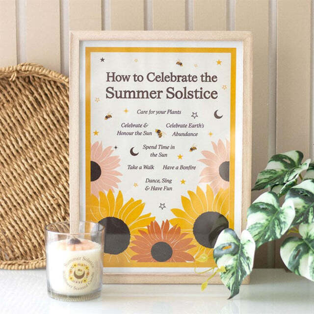 How to Celebrate the Summer Solstice Framed Wall Art Print - - That ...
