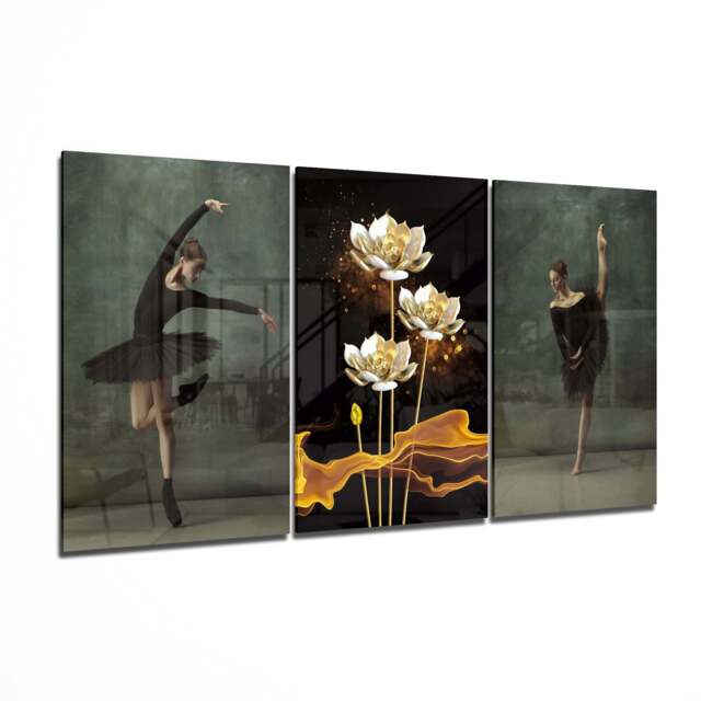 Ballerina Glass Art Mega Glass Wall Art - - That Home Shop by That Home ...