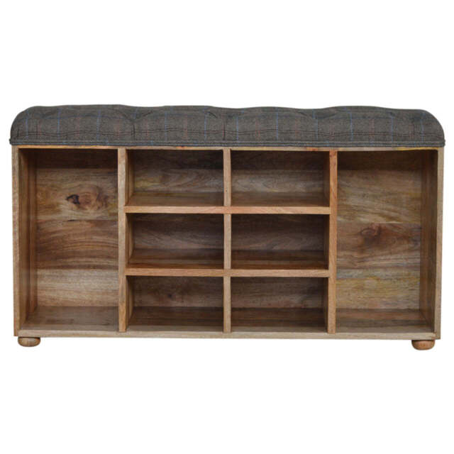 Multi Tweed Open Storage Bench - - That Home Shop by That Home Shop ...