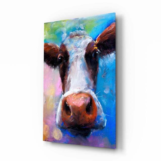Cow Glass Wall Art - - That Home Shop by That Home Shop | ufurnish.com