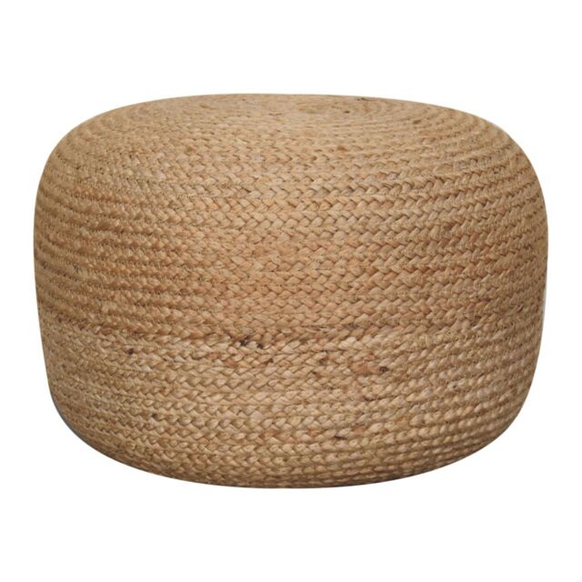 Natural Jute Pouffe - - That Home Shop by That Home Shop | ufurnish.com