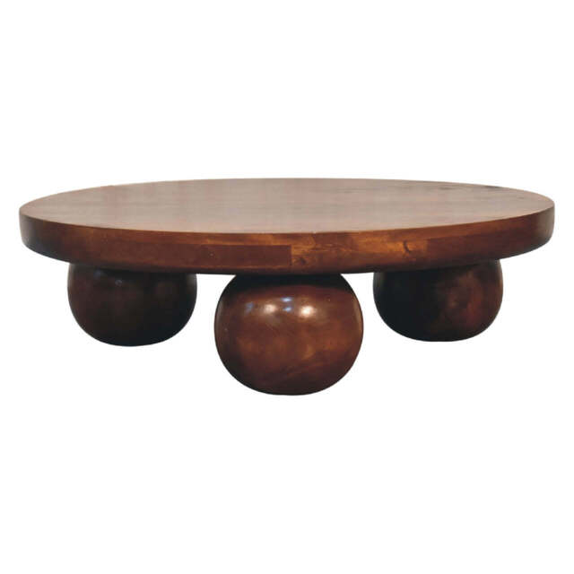 Chestnut Central Ball Tables - - That Home Shop by That Home Shop ...