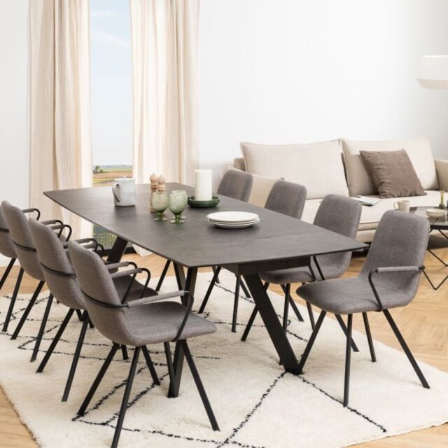 Blackburn Black Ceramic Dining Table - Black - That Home Shop by That ...