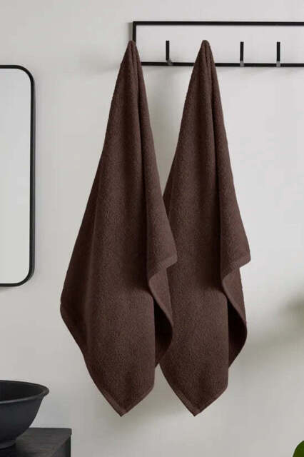 Catherine Lansfield Quick Dry Cotton Bath Sheet Pair - Pink - That Home ...