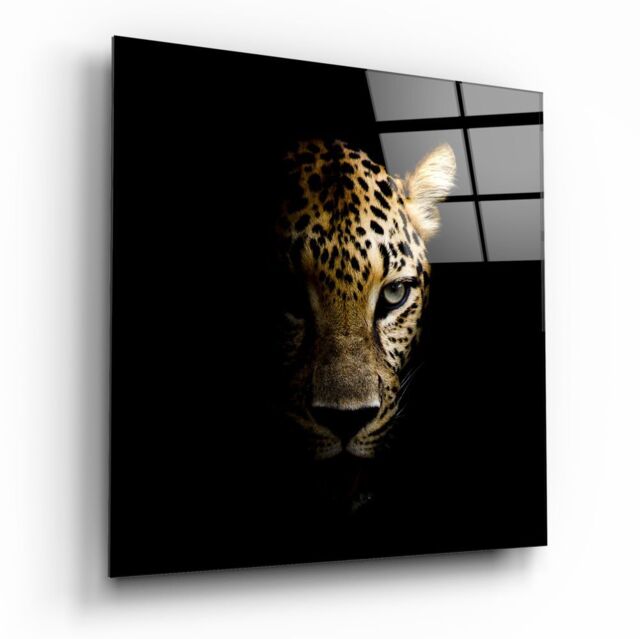 Leopard Glass Wall Art - - That Home Shop by That Home Shop | ufurnish.com