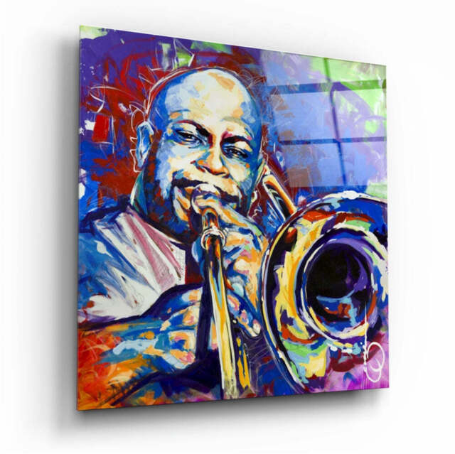 Trombone Glass Wall Art - - That Home Shop by That Home Shop | ufurnish.com