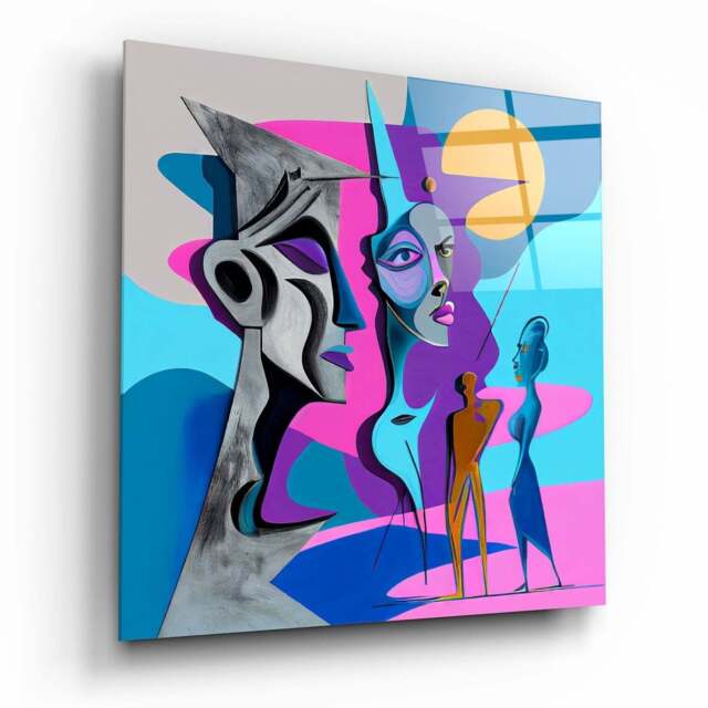 Picasso's Mind Glass Wall Art -- Designer Collection - - That Home Shop ...