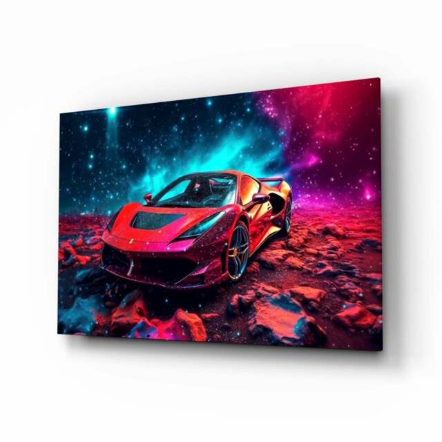 Ferrari Glass Wall Art -- Designer Collection - - That Home Shop by ...