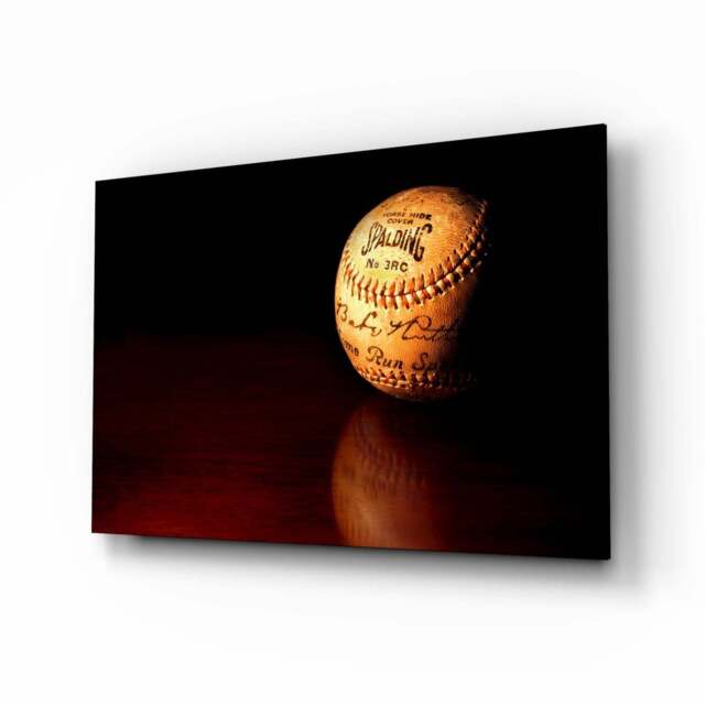 Baseball Glass Wall Art - - That Home Shop by That Home Shop | ufurnish.com