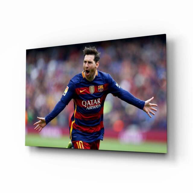 Messi Glass Wall Art - - That Home Shop by That Home Shop | ufurnish.com