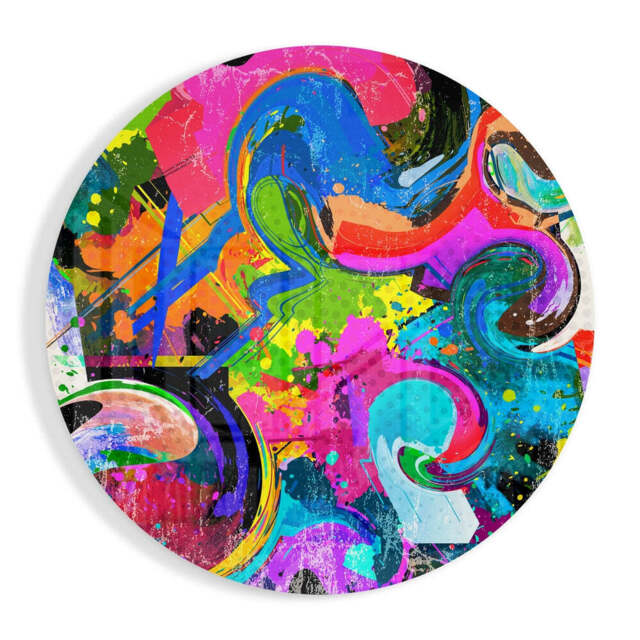 The Cycle of Colors Glass Wall Art - - That Home Shop by That Home Shop ...
