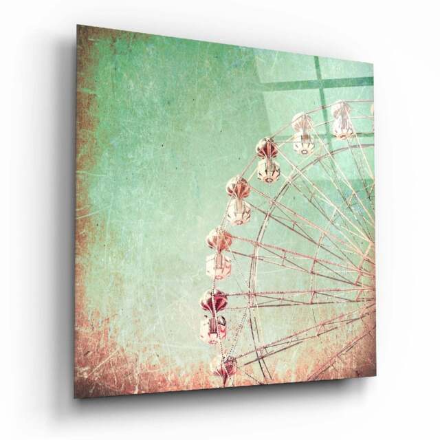 Ferris Wheel Glass Wall Art - - That Home Shop by That Home Shop ...