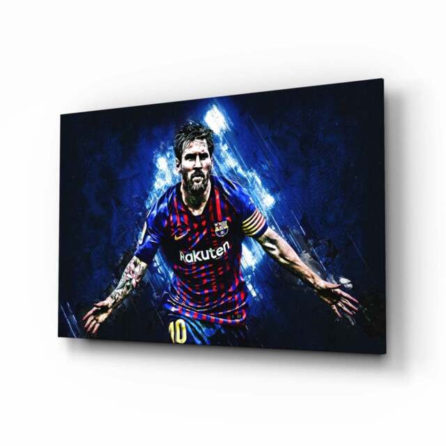 Messi Glass Wall Art - - That Home Shop by That Home Shop | ufurnish.com