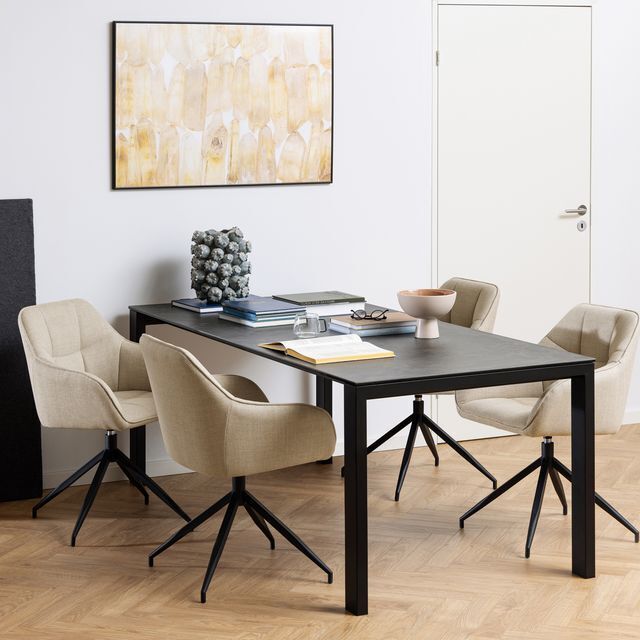 Brentford Matt Black Ceramic Dining Table - Matt Black - That Home Shop ...
