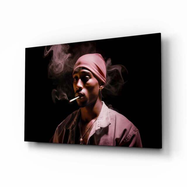 Tupac Glass Wall Art -- Designer Collection - - That Home Shop by That ...