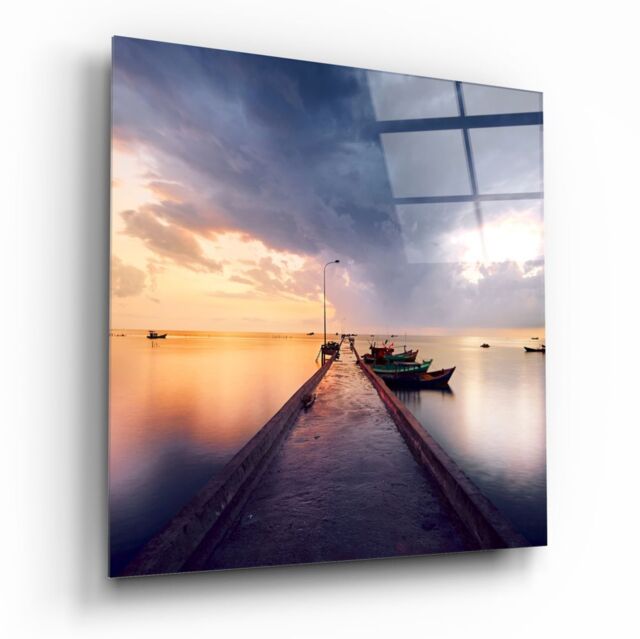 Dock Glass Wall Art - - That Home Shop by That Home Shop | ufurnish.com