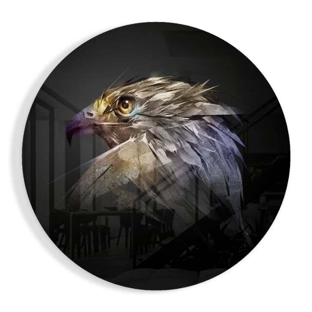 Falcon Glass Wall Art - - That Home Shop by That Home Shop | ufurnish.com