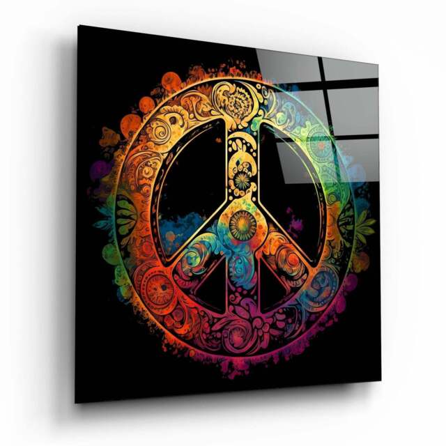 Peace Glass Wall Art -- Designer Collection - - That Home Shop by That ...