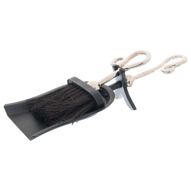 Chrome Crook Handled Hearth Tidy - Silver - That Home Shop by That Home ...