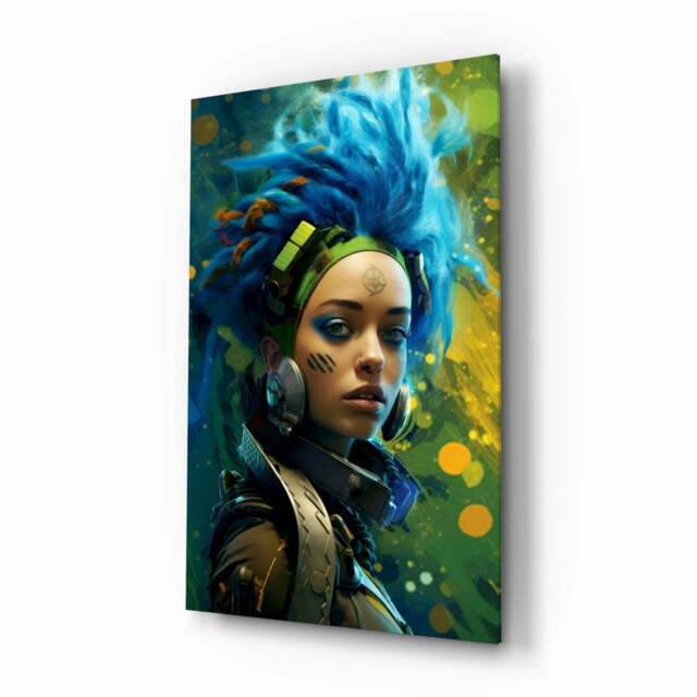 Cyberpunk Glass Wall Art -- Designer Collection - - That Home Shop by That Home Shop | ufurnish.com
